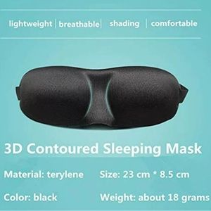 Accessories | New 3d Contoured Cup Sleeping Mask Black | Poshmark
